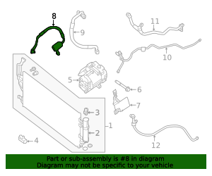 2018-2021 Nissan LEAF Pressure Hose 92490-5SA6B | Temecula Nissan Parts
