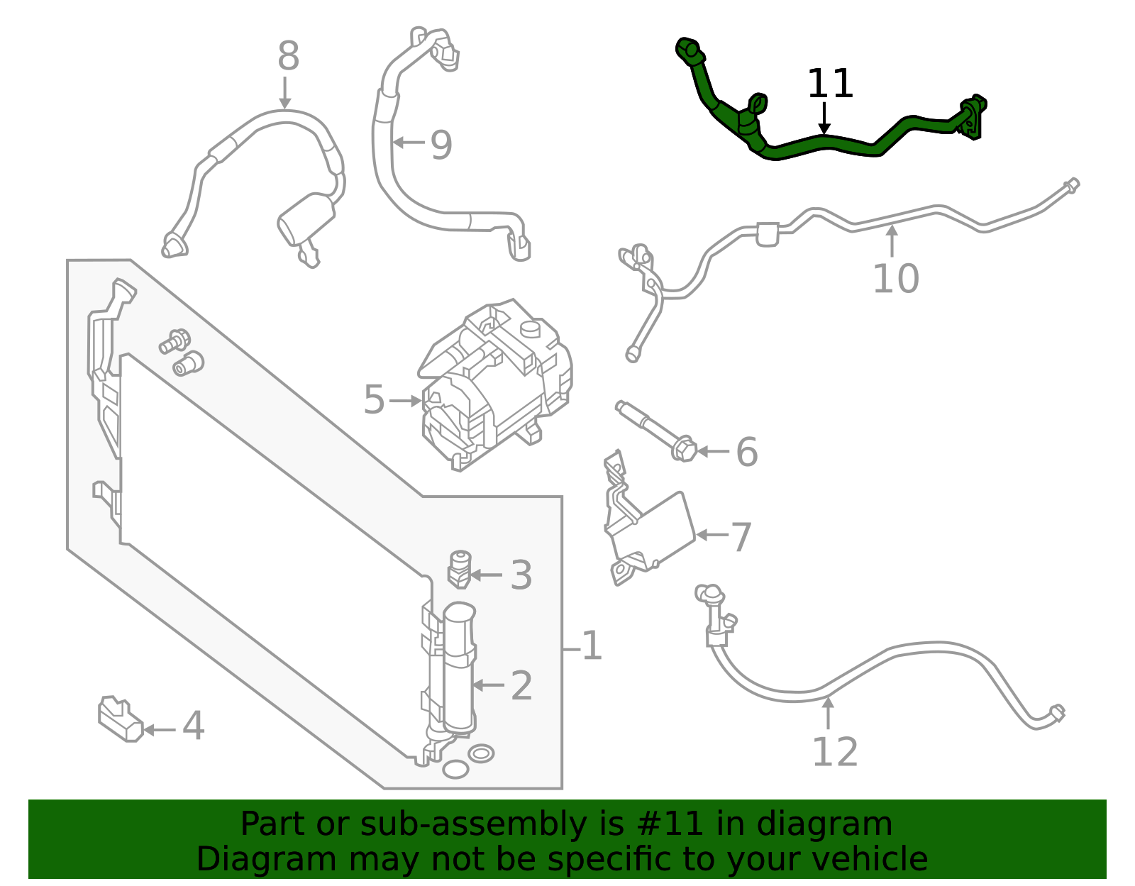 2021-2024 Nissan LEAF Suction Hose 92480-6WK0B | Sullivan Brothers Nissan