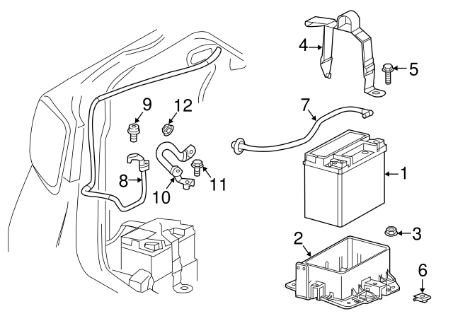 AUX12 Battery - GM (88864603) | GM Parts Center