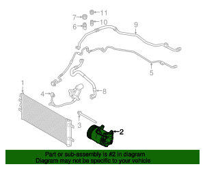 64-52-9-496-106 - A/C Compressor 2018-2024 Mini Cooper Countryman ...