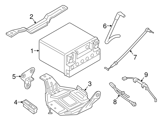 BMW OEM Positive Cable Part# 61-12-9-391-187 | OEM Vehicle Parts