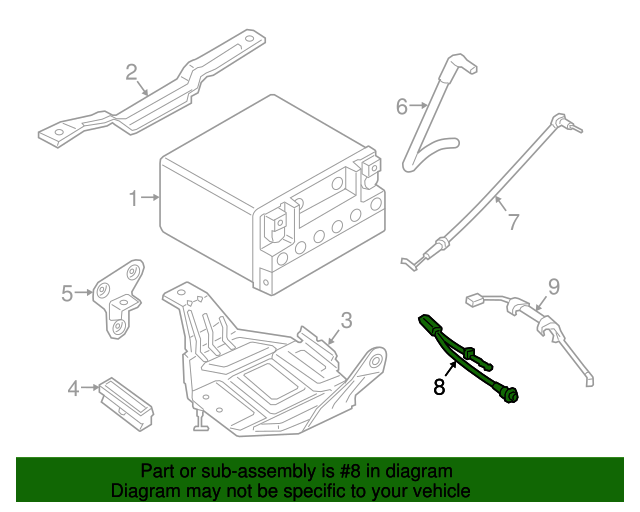 BMW OEM Positive Cable Part# 61-12-9-391-187 | OEM Vehicle Parts