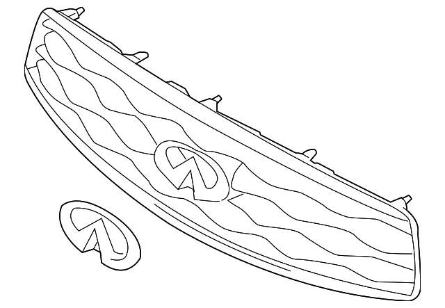 2009-2011 Infiniti Grille Assembly 62070-1CA0A | Infiniti Parts Online