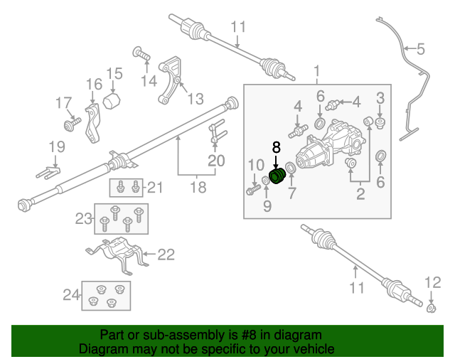 DP5Z-4851-A - Companion Flange 2015-2021 Ford | AutoNationParts.com