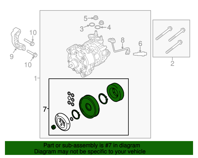 2015-2023 Volvo A/C Compressor Clutch 31390538 | OEM Parts Online