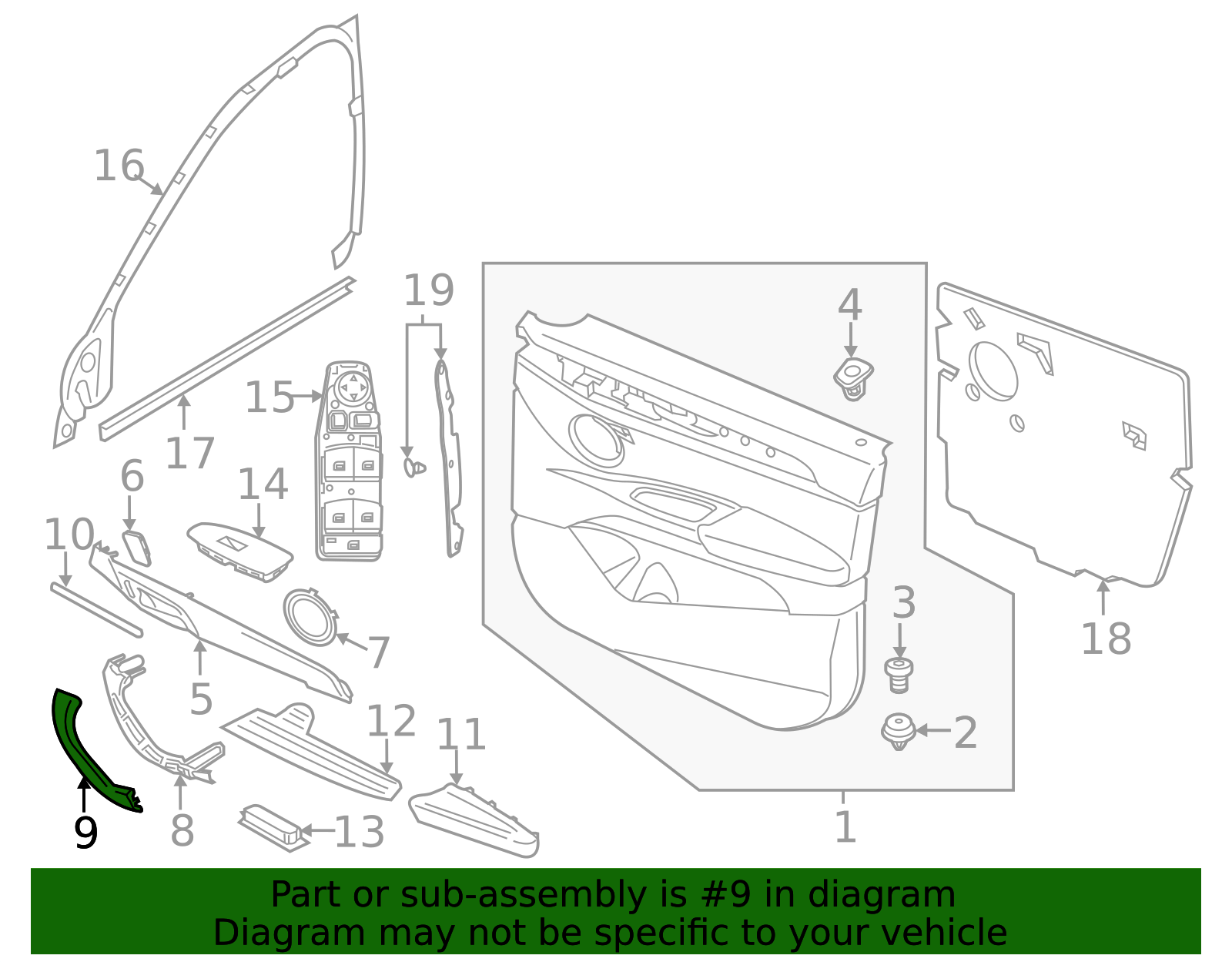 51-41-7-417-515 - Handle Cover 2016-2022 BMW X1 | BMW Parts Warehouse