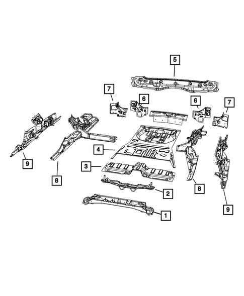 Floor Pans for 2022 Jeep Grand Cherokee L | Mopar Estores