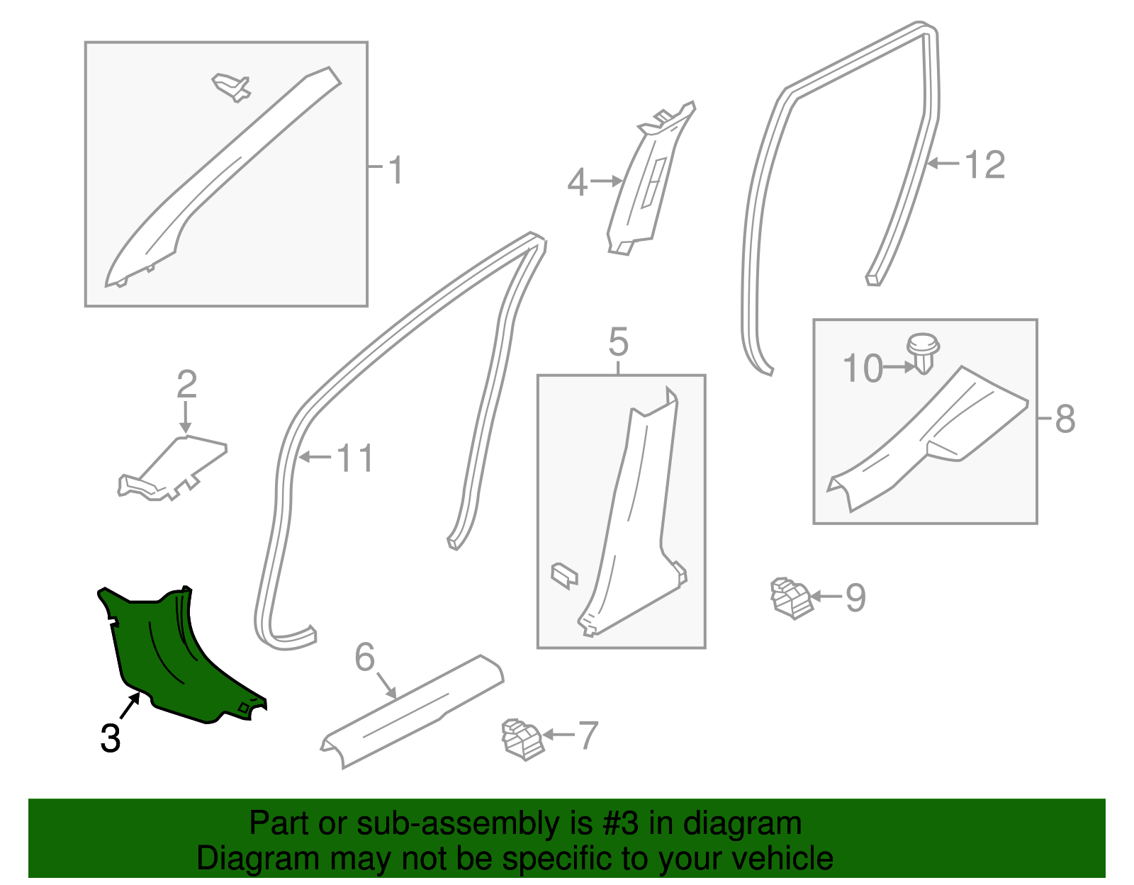 2014 Nissan Versa Note Cowl Trim 66901-3VY0A | Ziegler Nissan of Orland ...
