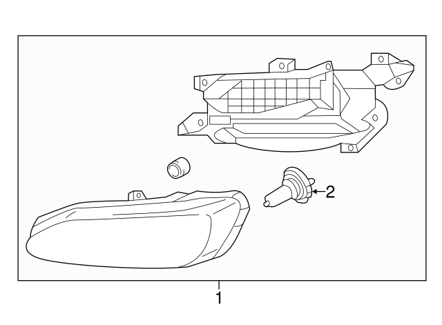 Genuine Fog Lamp Assembly for 2013-2016 Hyundai Santa Fe Sport | Part ...