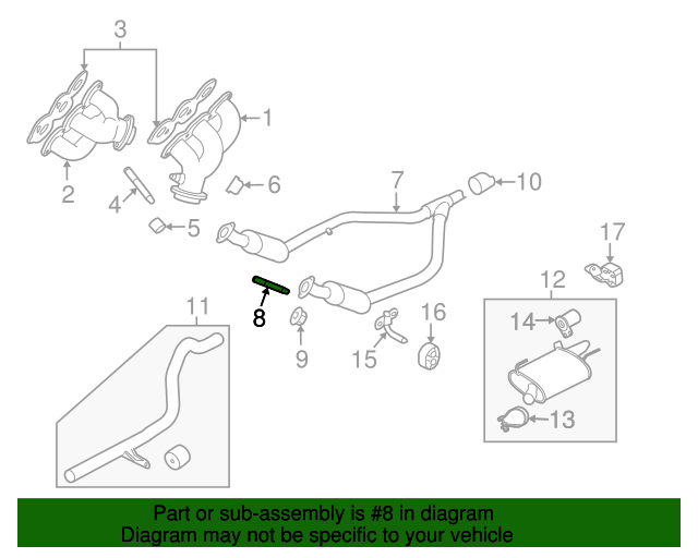 W709209-S900 - Converter Stud - 2010 Ford Mustang | Lasco Auto Parts