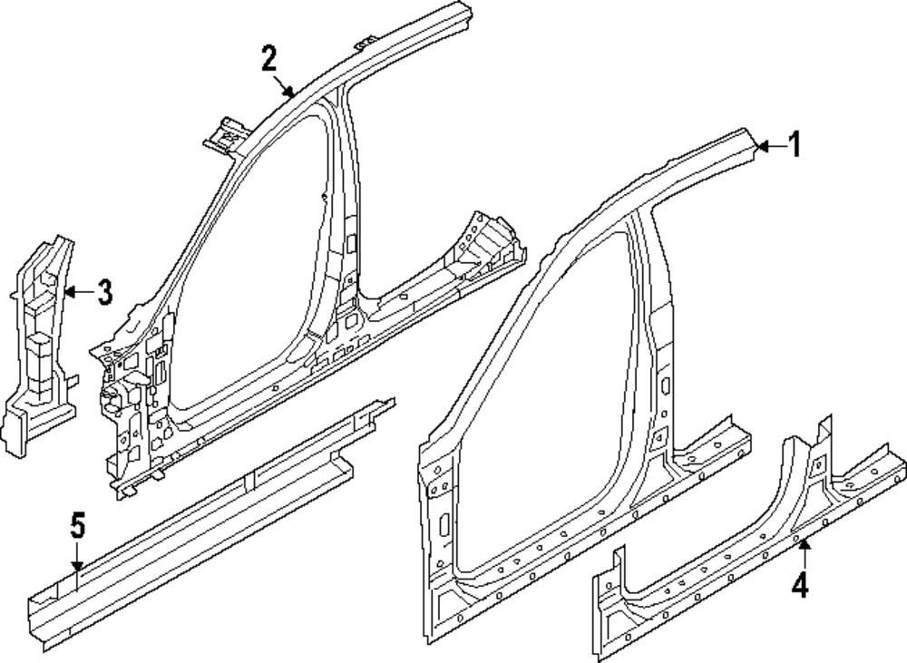 2023-2024 Genesis G90 Rocker Panel 71312-T4D00 | Retail Performance ...