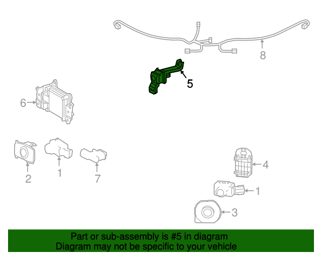 2018-2020 Toyota Camry Camera 86790-06060 | Toyota Parts Center