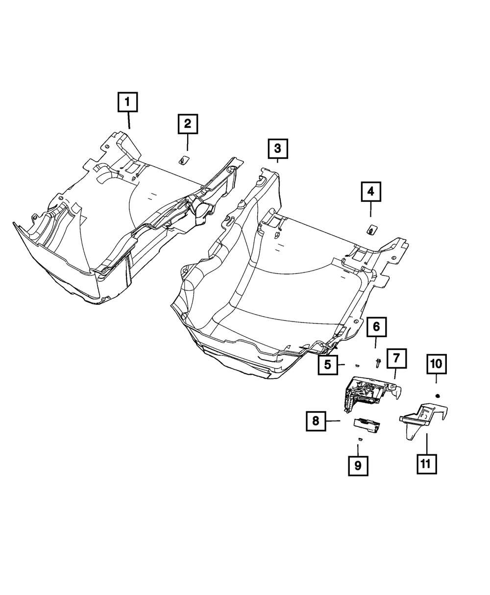 2017-2021 Dodge Challenger Dead Pedal Footrest 68528585AA | Prestige ...