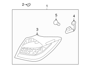 2009-2014 Hyundai Genesis Tail Lamp Bulb 18642-21007-I | OEM Parts Online