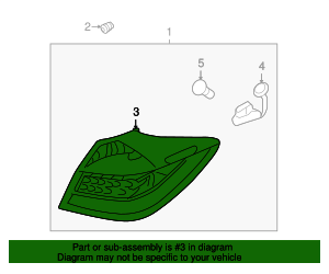 2012-2014 Hyundai Genesis Lens & Housing 92420-3M250 | QuirkParts