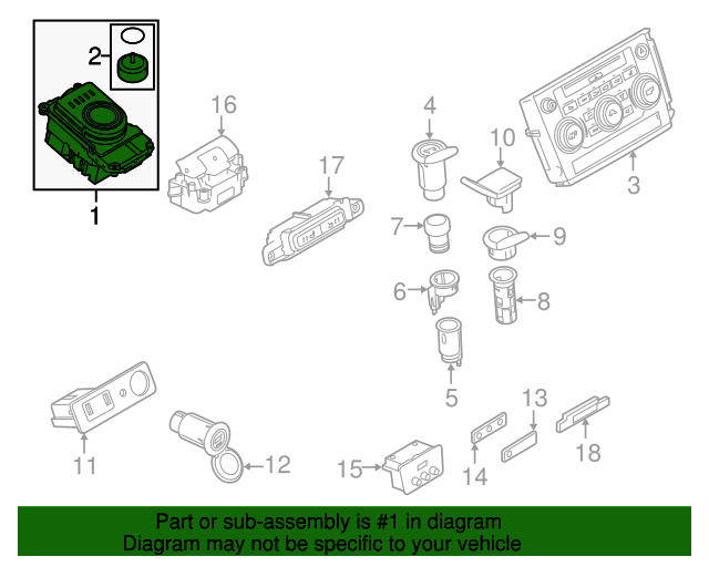 2015 Land Rover Discovery Sport Gear Shift Assembly LR068891 ...