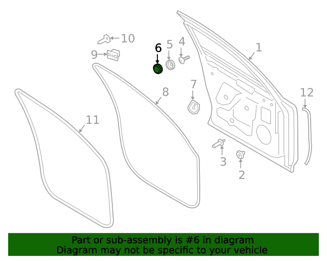 2019-2024 Porsche Cayenne Door Shell Cap 9Y0-837-903 | Sunset Porsche Parts