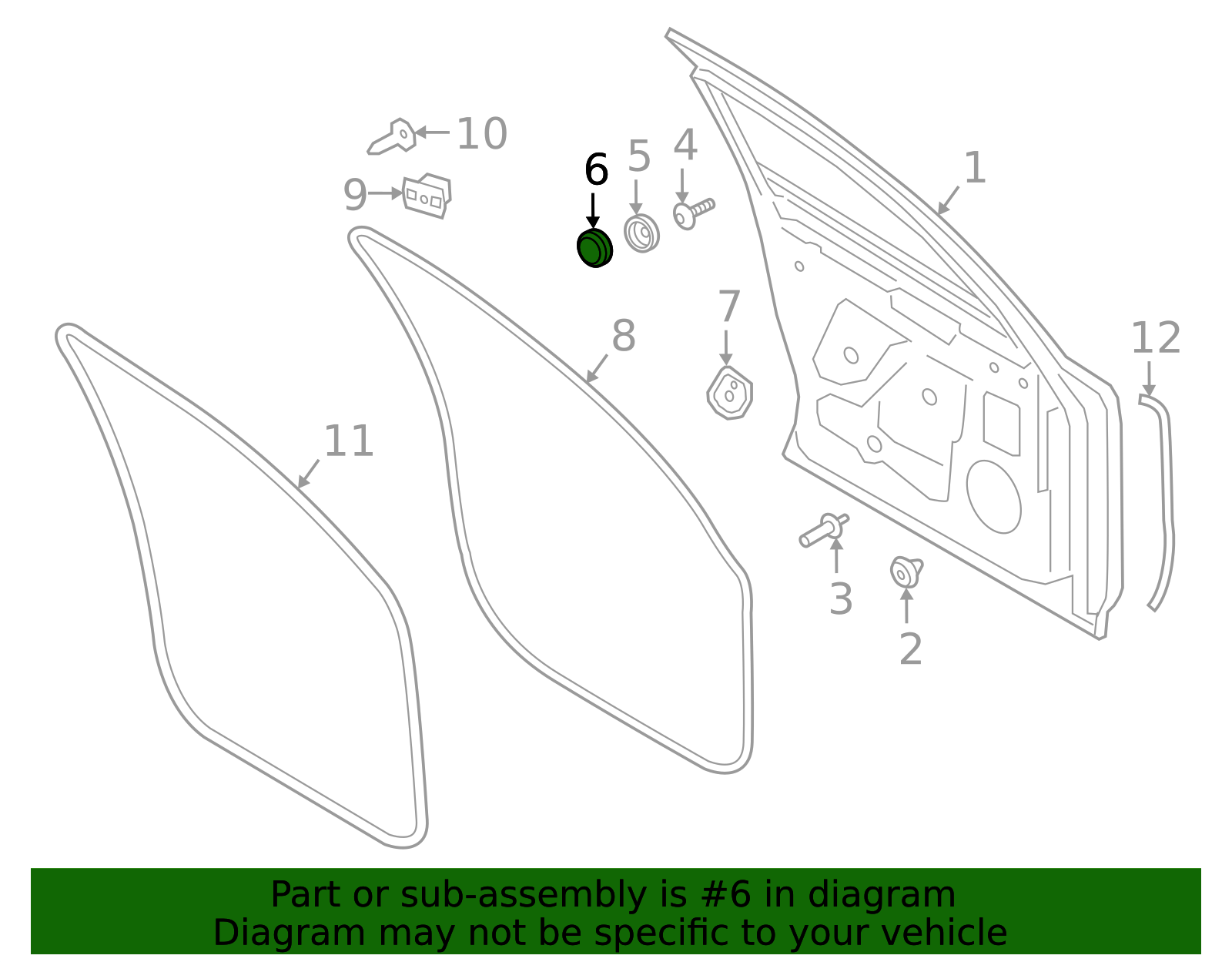2019-2024 Porsche Cayenne Door Shell Cap 9Y0-837-903 | Sunset Porsche Parts