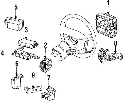 Air Bag Components for 1993 Ford Mustang | Blue Springs Ford Parts