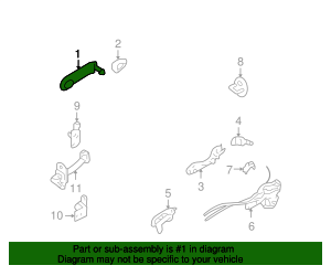 82651-2B010 - Exterior Door Handle 2007-2012 Hyundai Santa Fe ...