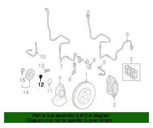 000-990-43-60 - Grease Cap Nut 2003-2018 Mercedes-Benz | Mercedes-Benz ...