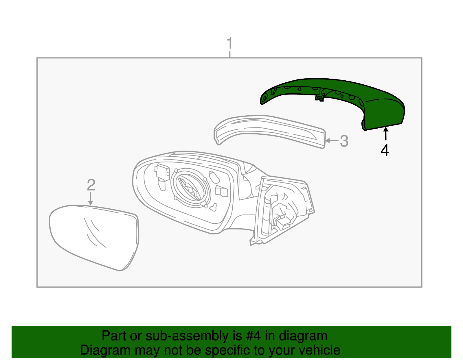 87623-D9100 - Door Mirror Cover 2017-2022 Kia Sportage | Kia.Parts Store