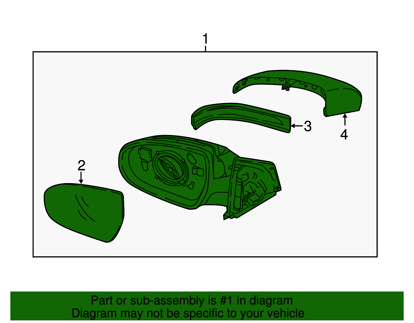 87610-D9660 - Mirror Assembly 2017-2019 Kia Sportage | Kia.Parts Store