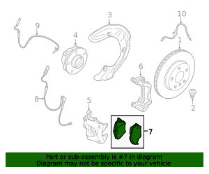 34106898307 - 2016-2023 BMW Brake Pads Front (34-10-6-898-307) | BMW of ...
