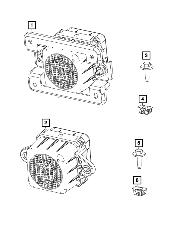 2022-2024 Jeep Grand Cherokee Front Pedestrian Alert Speaker 68529655AA ...