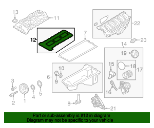 Genuine BMW 11-12-7-587-804 | Valve Cover Gasket Set | FREE Shipping on ...