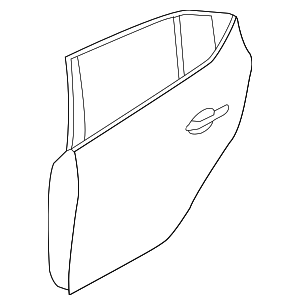 2019-2023 Mazda 3 Door Shell - Driver's Side (LH) BCY1-73-02XB ...