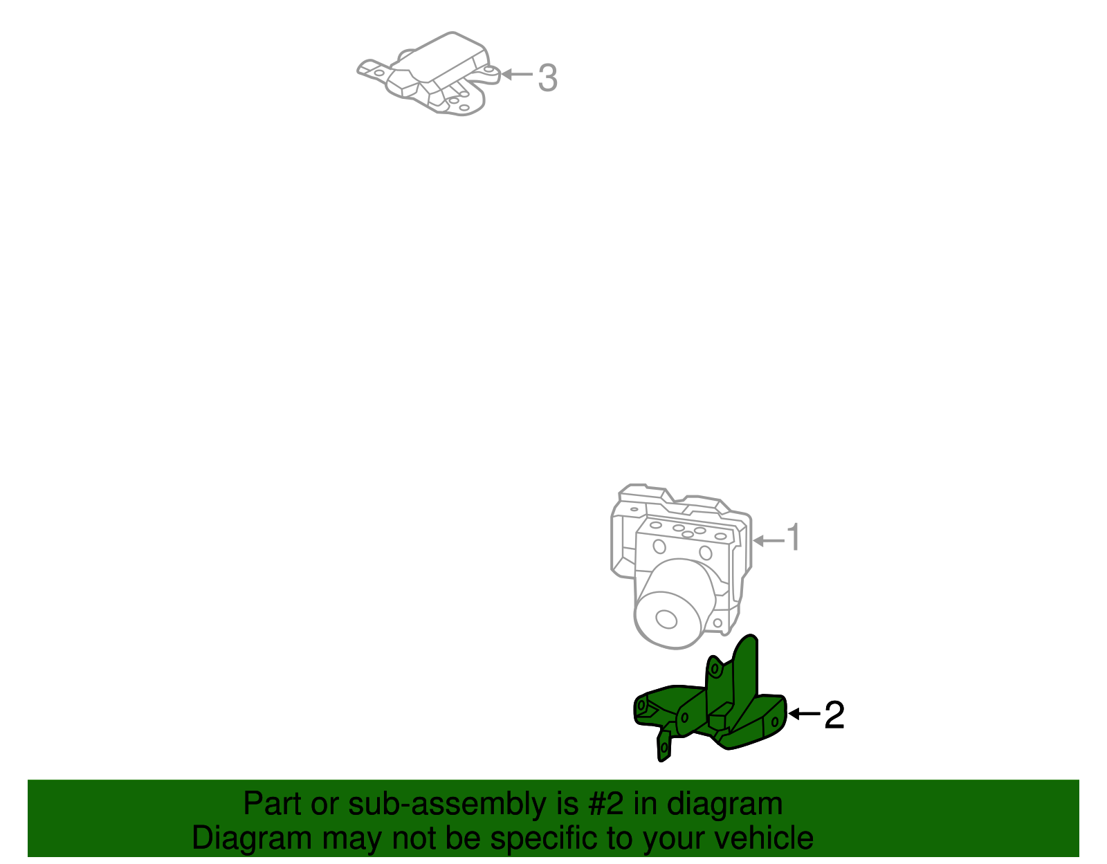 2012-2017 Hyundai Azera Modulator Bracket 58960-3V100 | QuirkParts