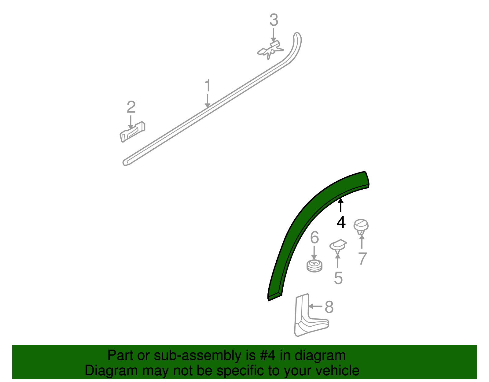 51-13-1-505-869 - Cover, wheel arch, rear left 2002-2008 Mini Cooper ...