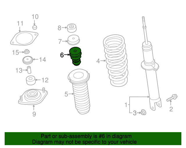 N243-28-1A1 - Strut Bumper - 2016-2017 Mazda MX-5 Miata | Mazda OEM ...