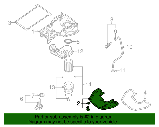 11137574532 - 2002-2010 BMW Engine Oil Pan (11-13-7-574-532) | BMW of ...