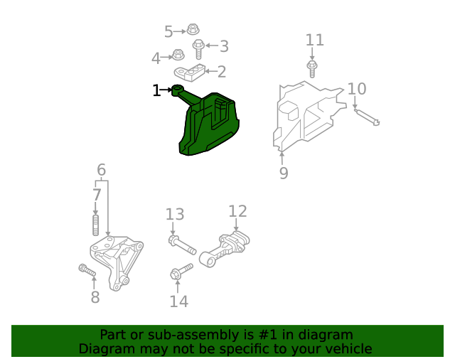 2021-2023 Kia Seltos Side Mount 21810-J9100 | Kia Parts Fast