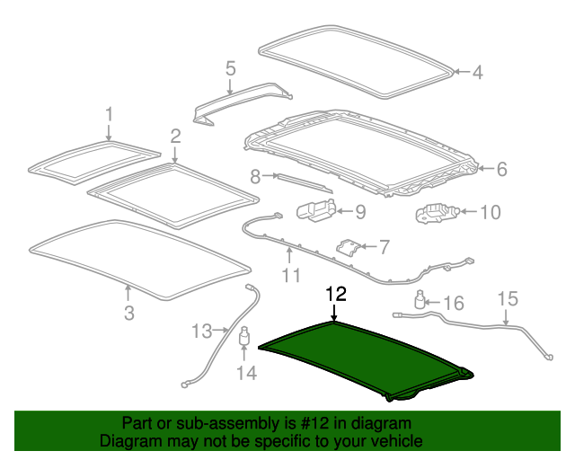2018-2020 Buick Regal TourX Sunshade 39130325 GM | GMPartsDirect.com