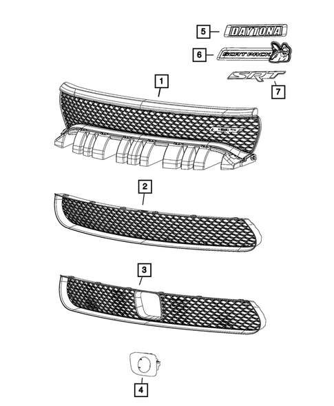 Grilles for 2018 Dodge Charger | Wholesale MOPAR
