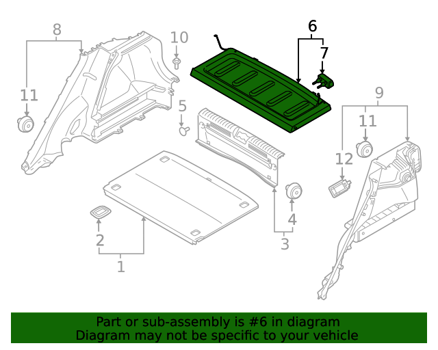 2020-2024 Hyundai Venue Shelf 85930-K2000-UUG | OEM Parts Online