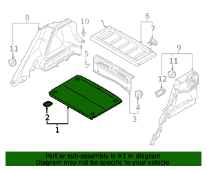 85715-K2000-UUG - Floor Cover Panel 2020-2024 Hyundai Venue ...