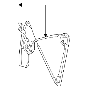 2000-2002 Volkswagen Golf Window Regulator 1J3-837-461-D | OEM Parts Online