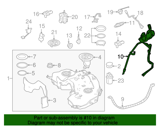 166-470-27-20 - Filler Neck 2016-2018 Mercedes-Benz GLE 550e | Mercedes ...