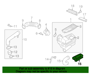 1K0-805-962-E-9B9 - Inlet Connector - 2009-2018 Volkswagen | VW Direct ...