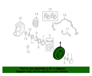 Genuine Toyota Disc Brake Rotor (Front) part# 43512-0C011 for 2000-2007 ...
