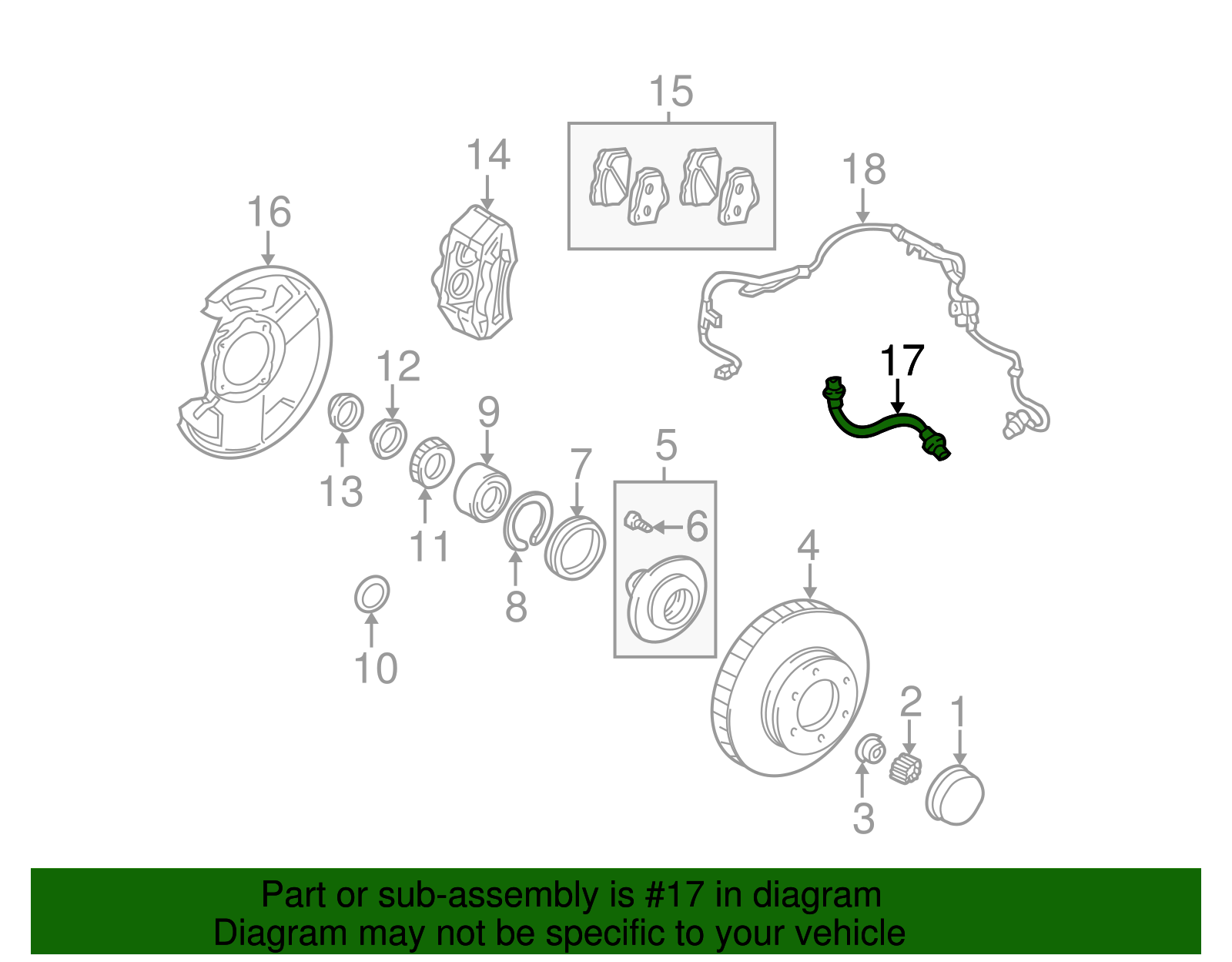 2000-2011 Toyota Brake Hydraulic Hose (Front) 90080-94073 | Toyota ...