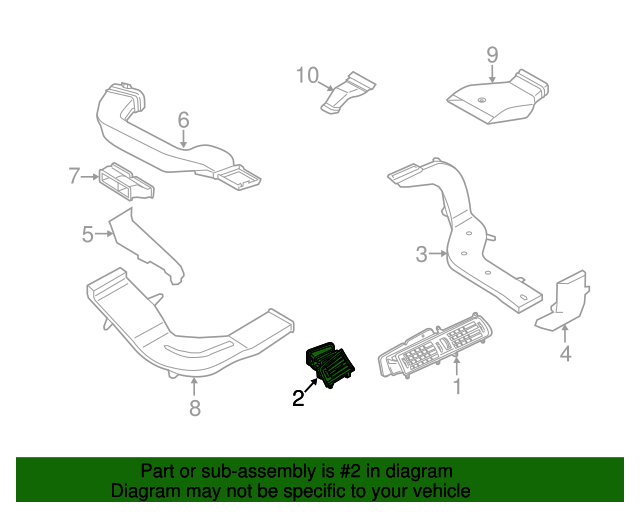 64-22-9-142-588 - Outer Grille 2010-2017 BMW | AutoNationParts.com