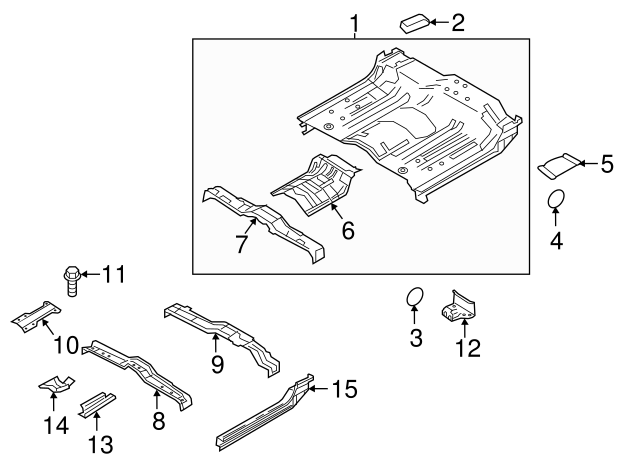 2016-2021 Nissan Lower Dash Panel Hole Cover 74849-4BA0A | QuirkParts