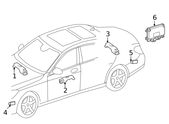 223-905-32-09 - Keyless Entry Transmitter 2021 Mercedes-Benz ...