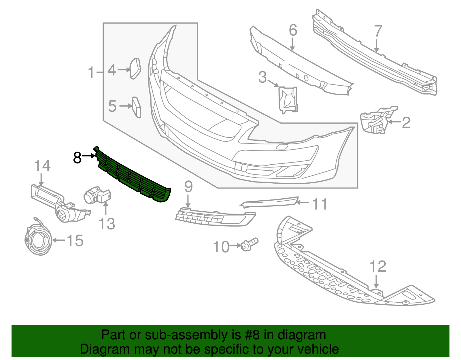 2014-2016 Volvo S80 Lower Grille 31323989 | OEM Euro Parts