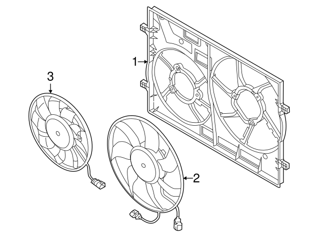 8W0-959-455-AA - Fan & Motor 2017-2023 Audi | Audi Parts Store